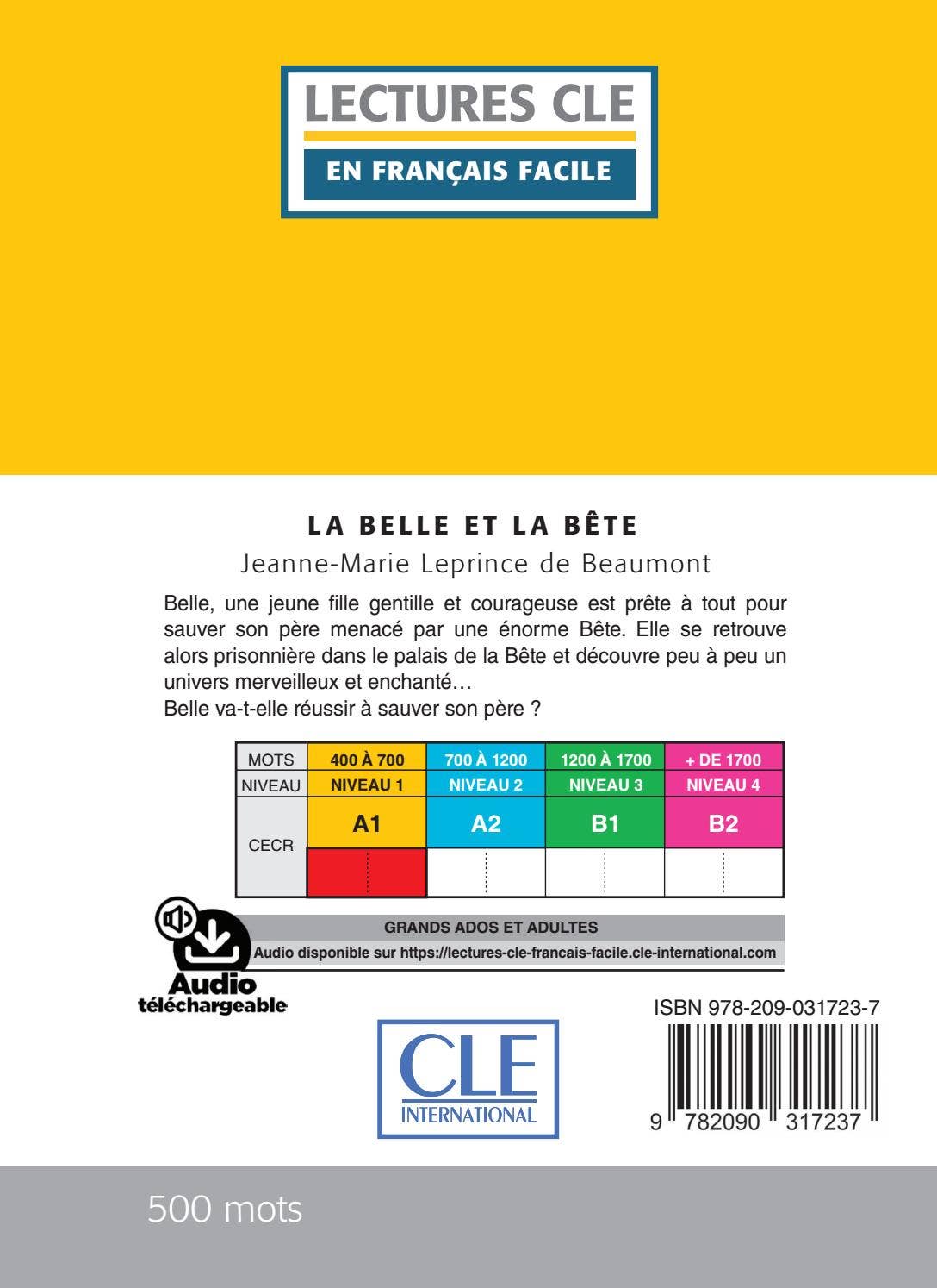 La Belle et la bête - Niveau 1/A1 - Lecture CLE en français facile ...