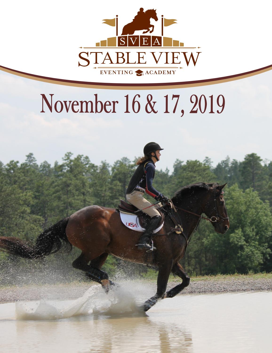 Stable View Eventing Academy Program - November by StableView - Issuu