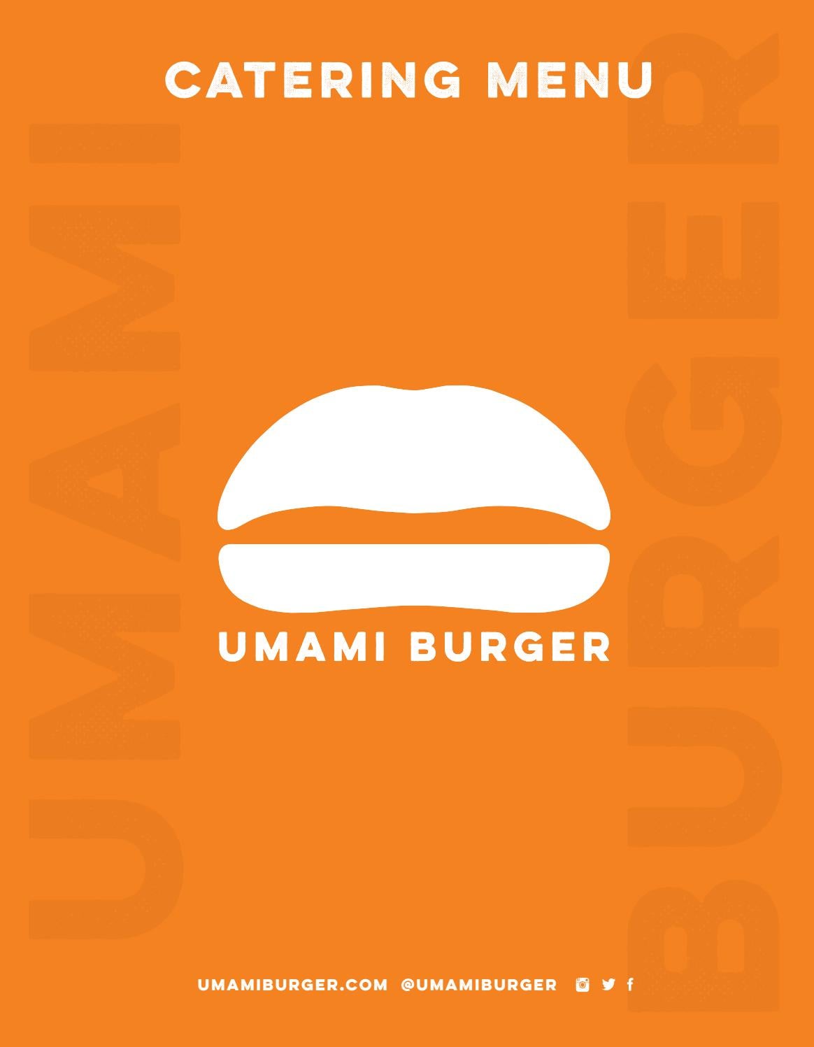 Umami Burger Catering Menu by Ennismore_ - Issuu
