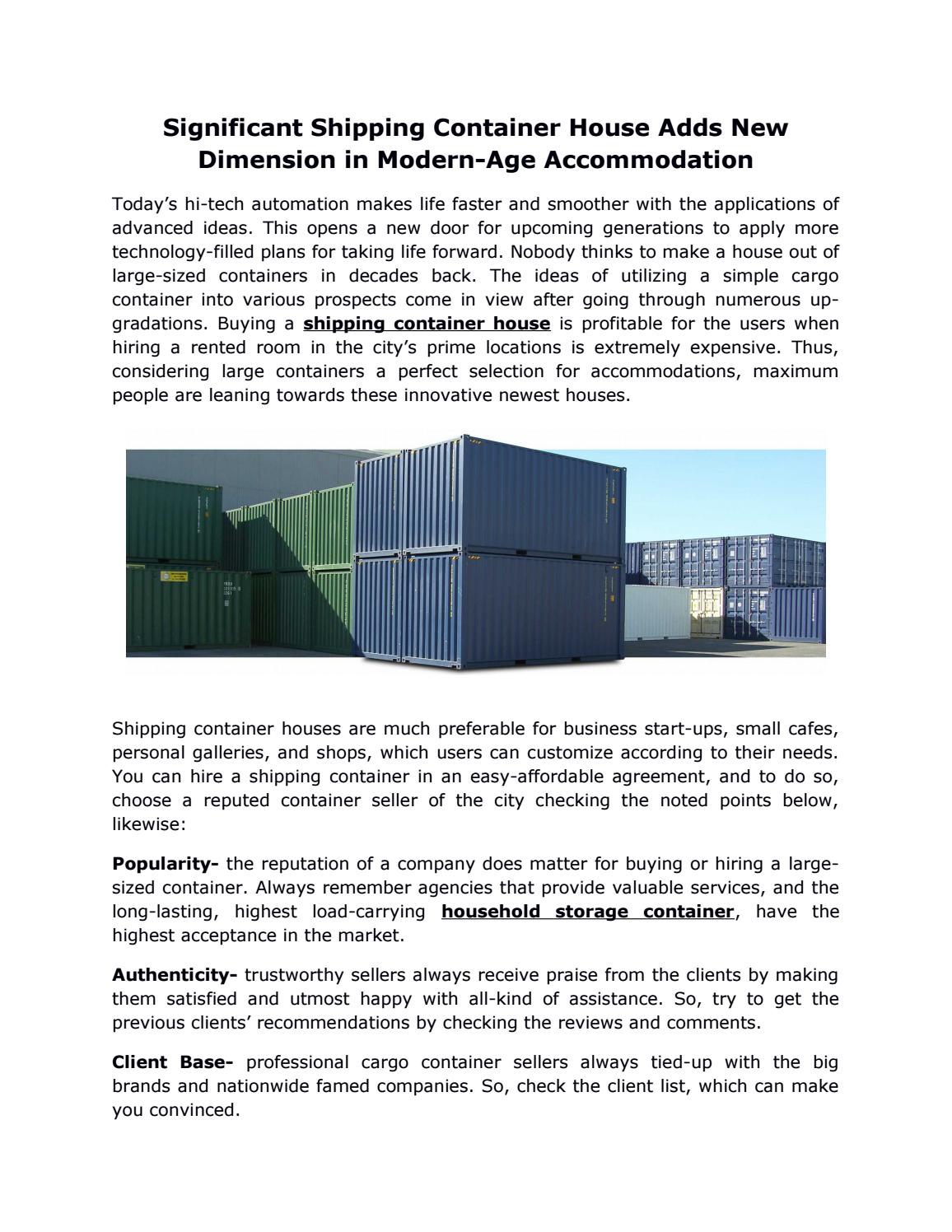 Significant Shipping Container House Adds New Dimension in Modern-Age ...