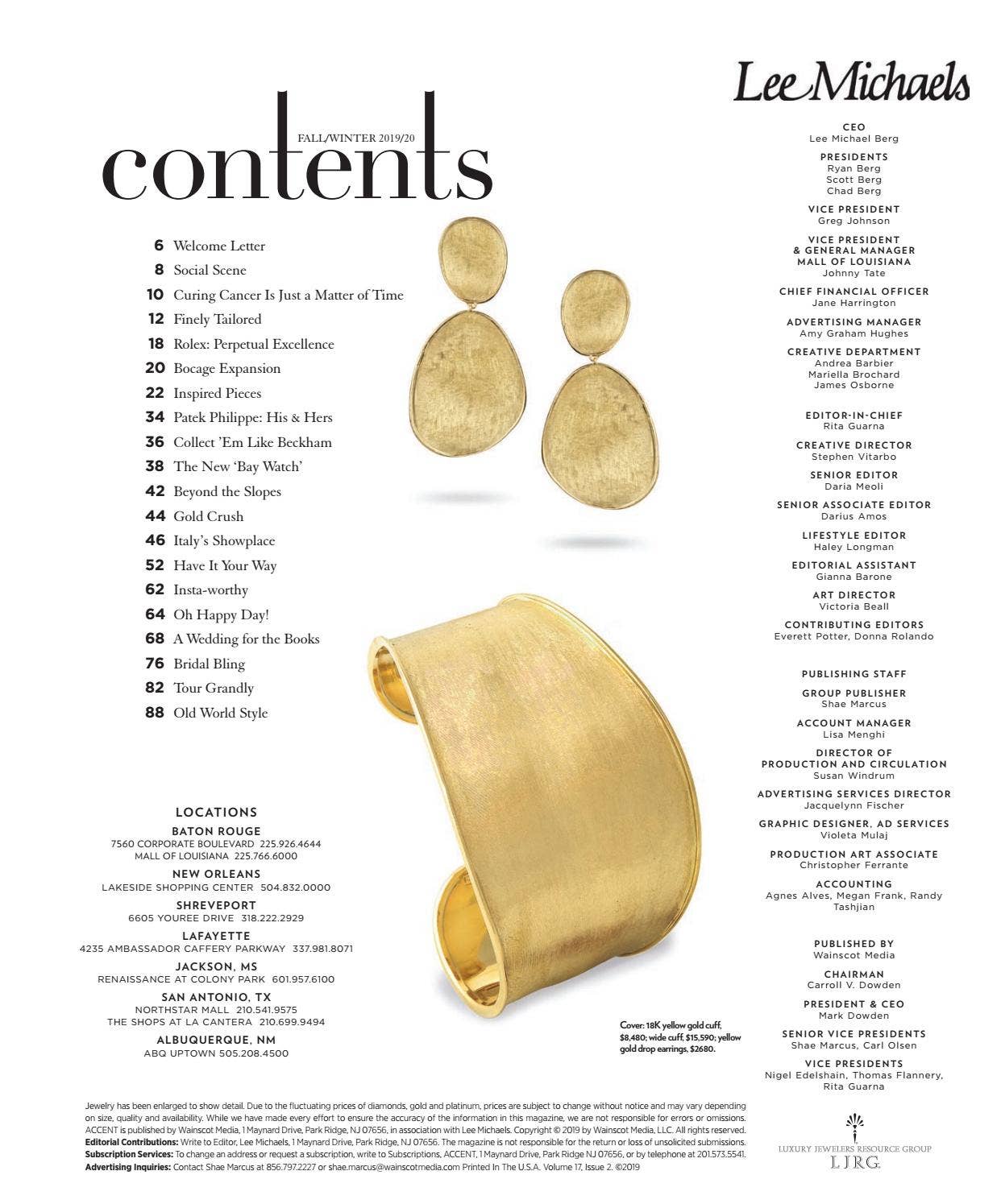 Lee Michaels Fine Jewelry Accent Magazine Fall 2019 by Lee Michaels ...