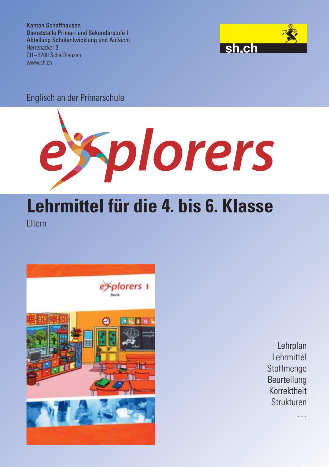 Primar- und Sekundarstufe I: Explorers Broschüre für Eltern by ksd-sh ...