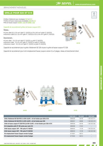 Catalogue SICAME FRANCE - Solutions pour Lignes HTA/BT (anciennement GSL) by Sicame - Issuu