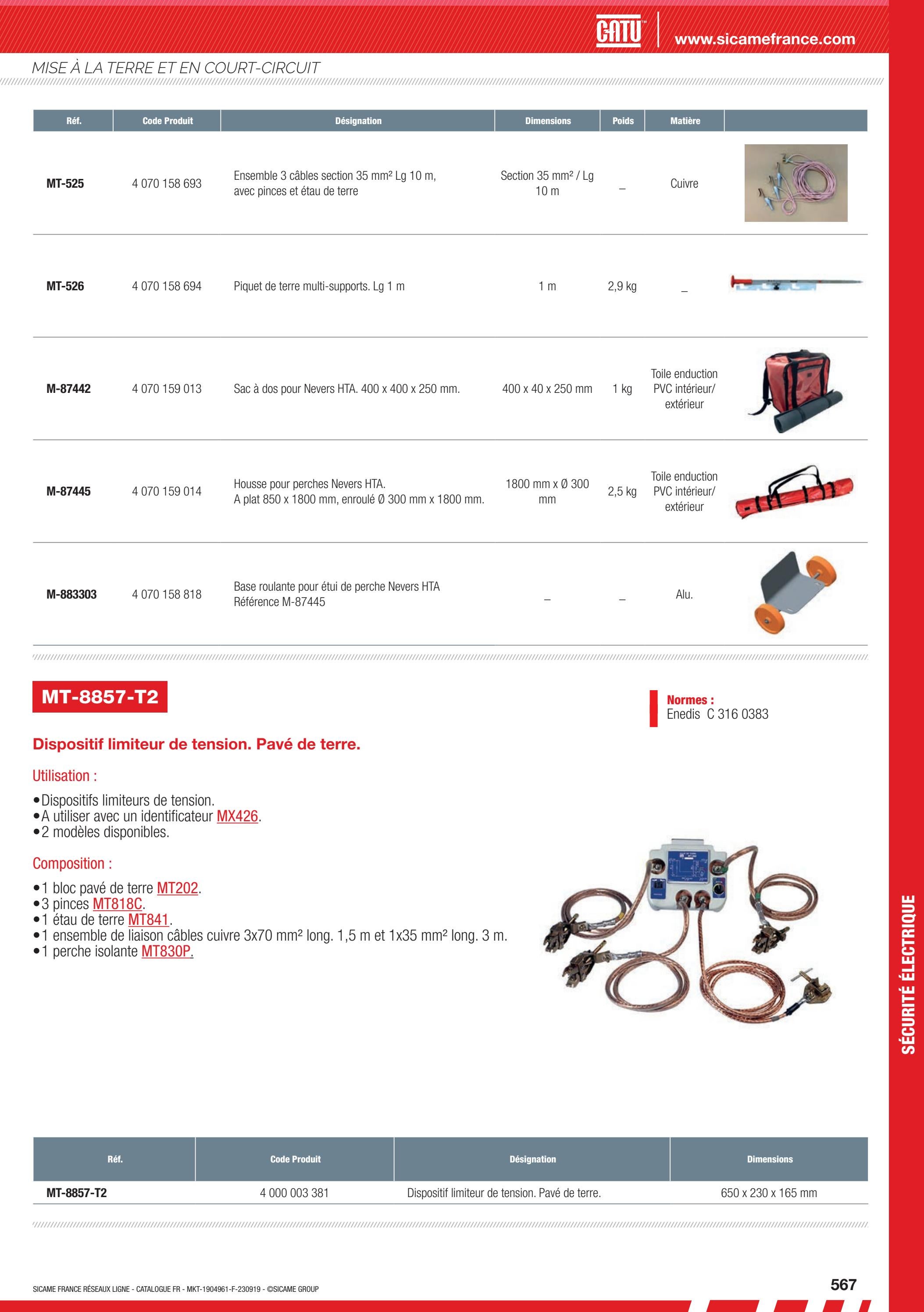 Catalogue SICAME FRANCE - Solutions pour Lignes HTA/BT (anciennement GSL) by Sicame - Issuu
