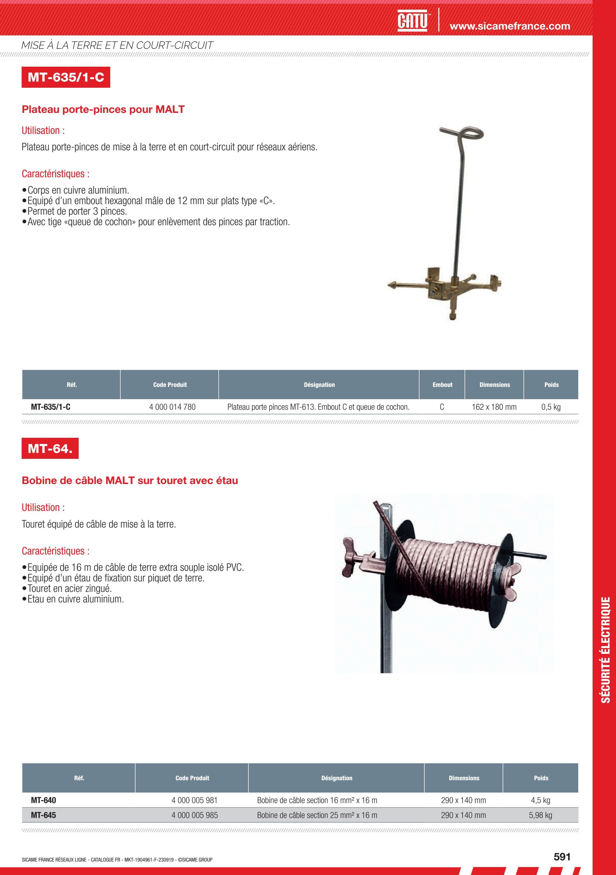 Catalogue SICAME FRANCE - Solutions pour Lignes HTA/BT (anciennement GSL) by Sicame - Issuu