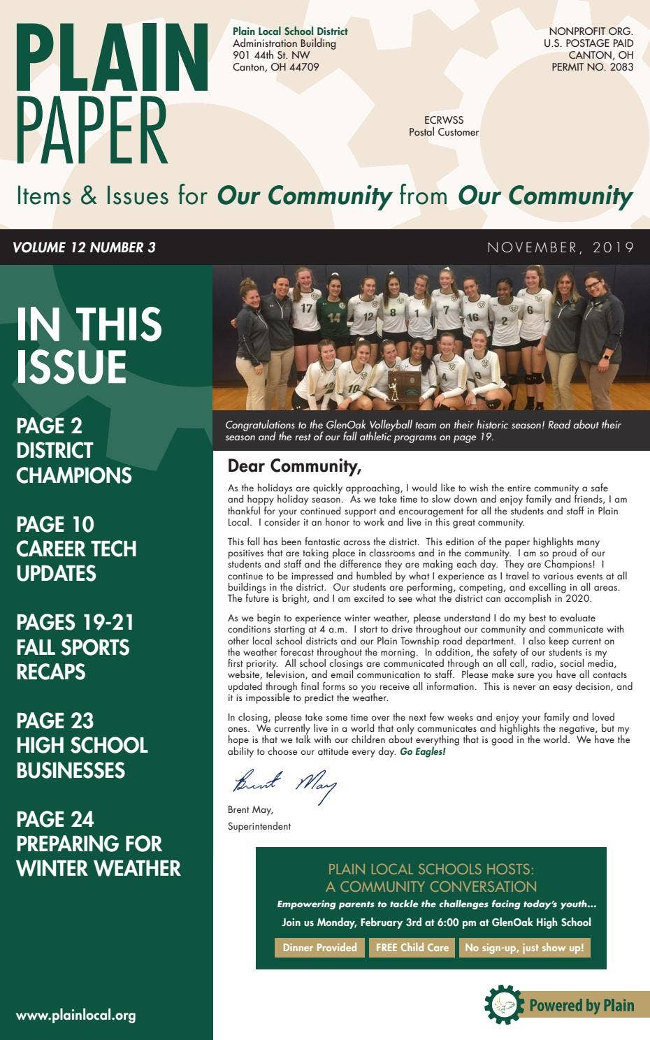 November 2019 Plain Paper by Plain Local Schools - Issuu