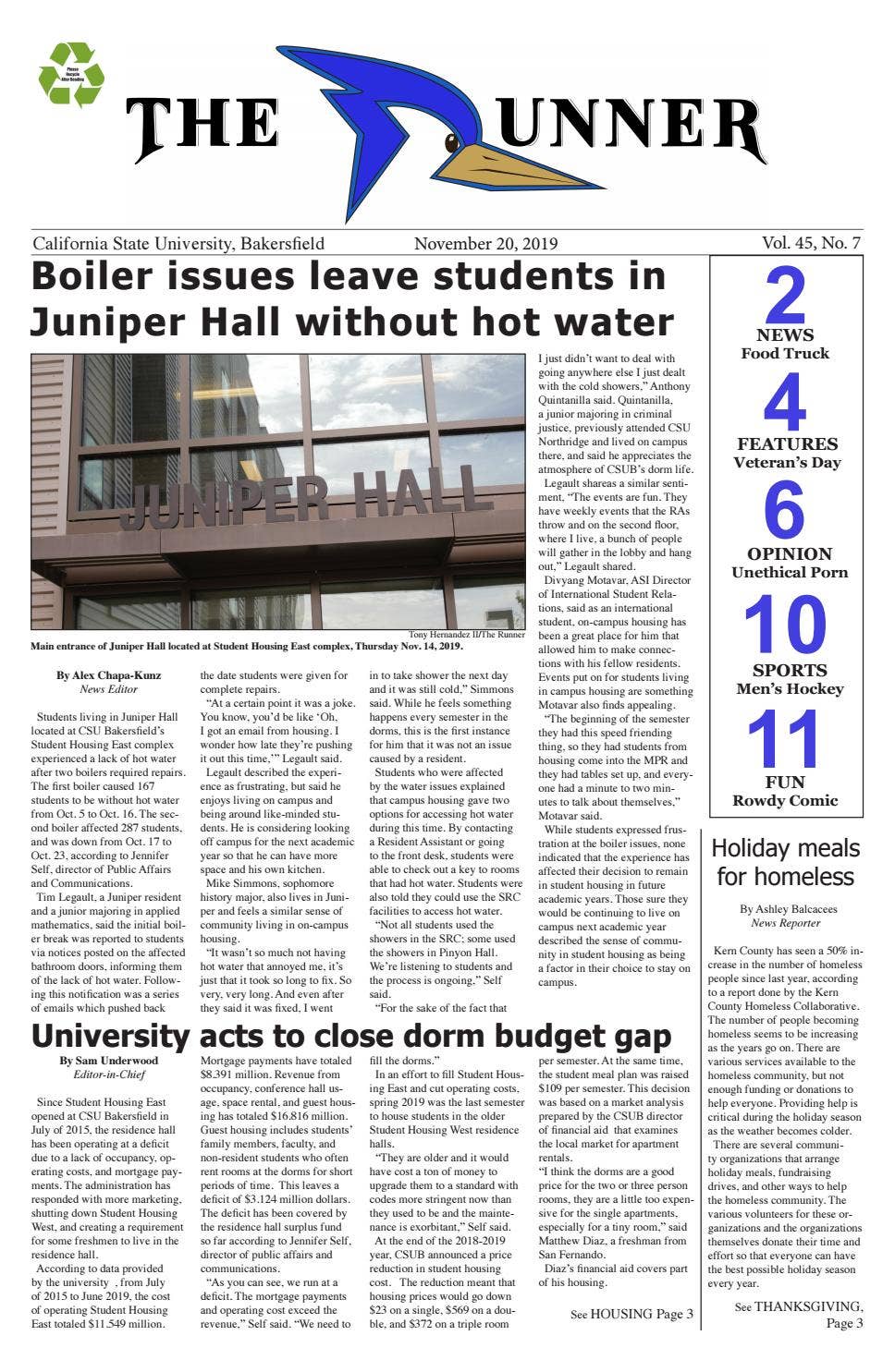 The Runner issue 11/20/2019 by CSUB Runner - Issuu