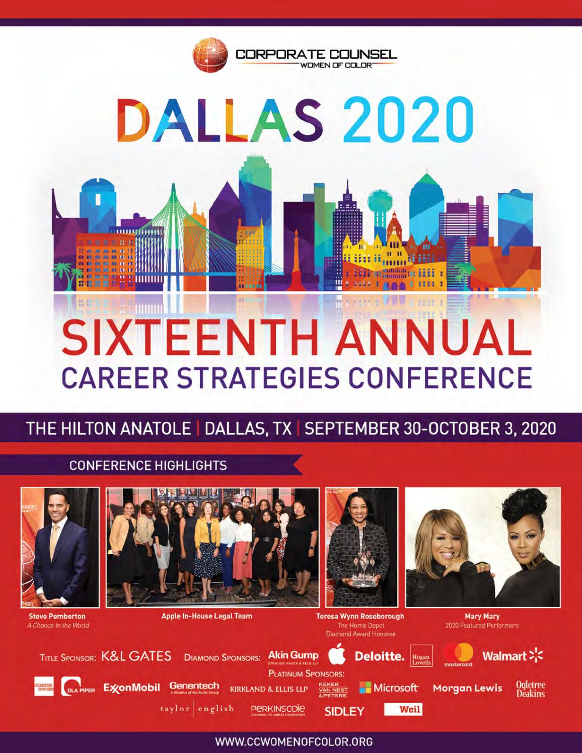 2020 Pre-Conference Magazine by Corporate Counsel Women of Color - Issuu