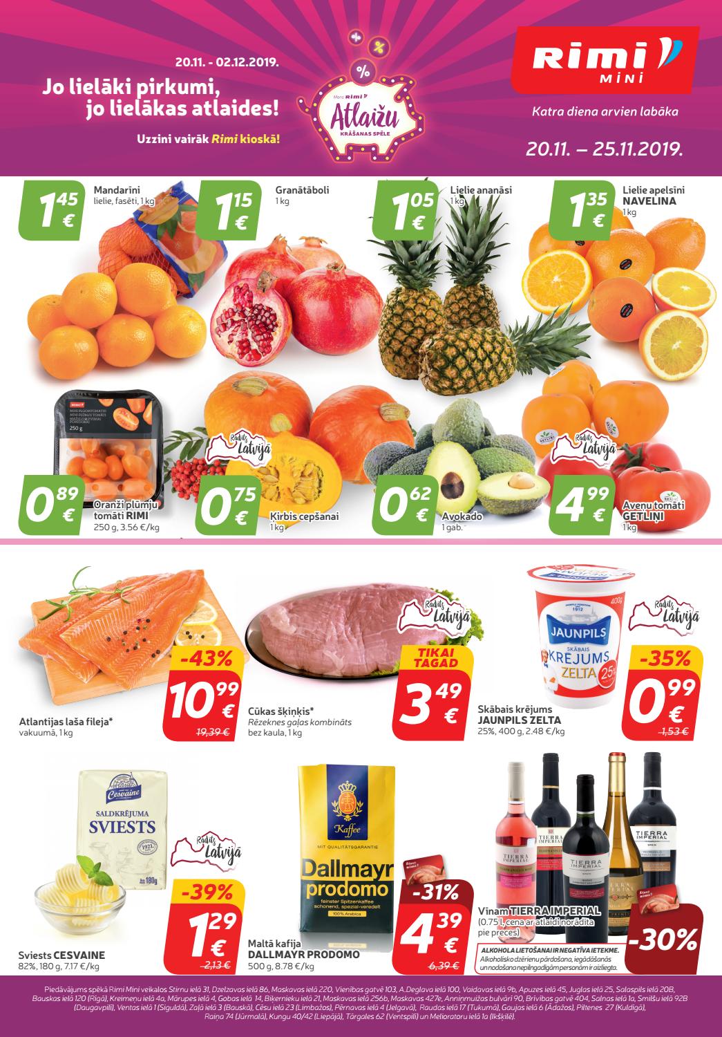 Rimi Mini piedāvājumi 20.11. - 25.11.2019. by Rimi - Issuu