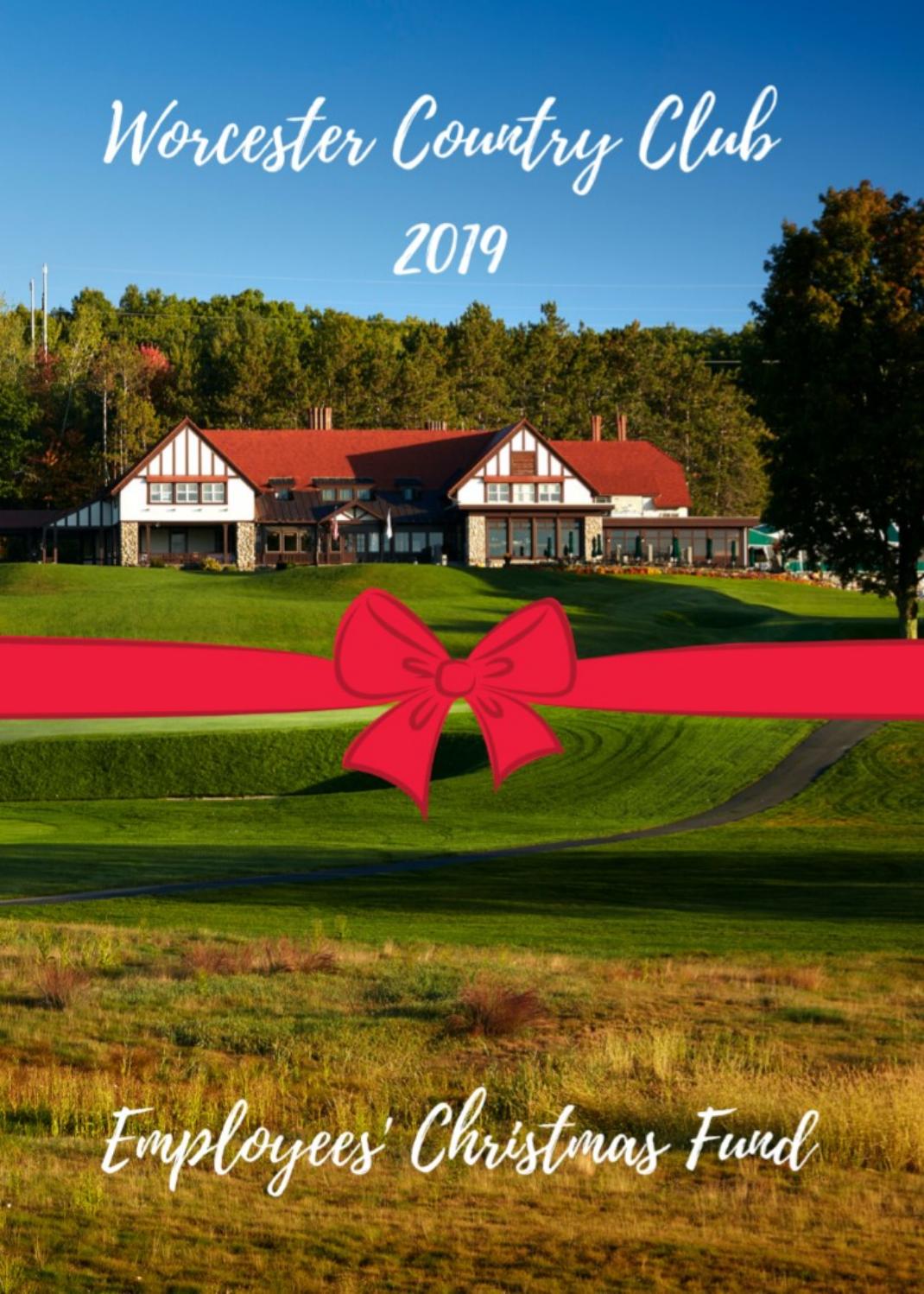 Worcester Country Club Employee Christmas Fund 2019 by worcestercc - Issuu