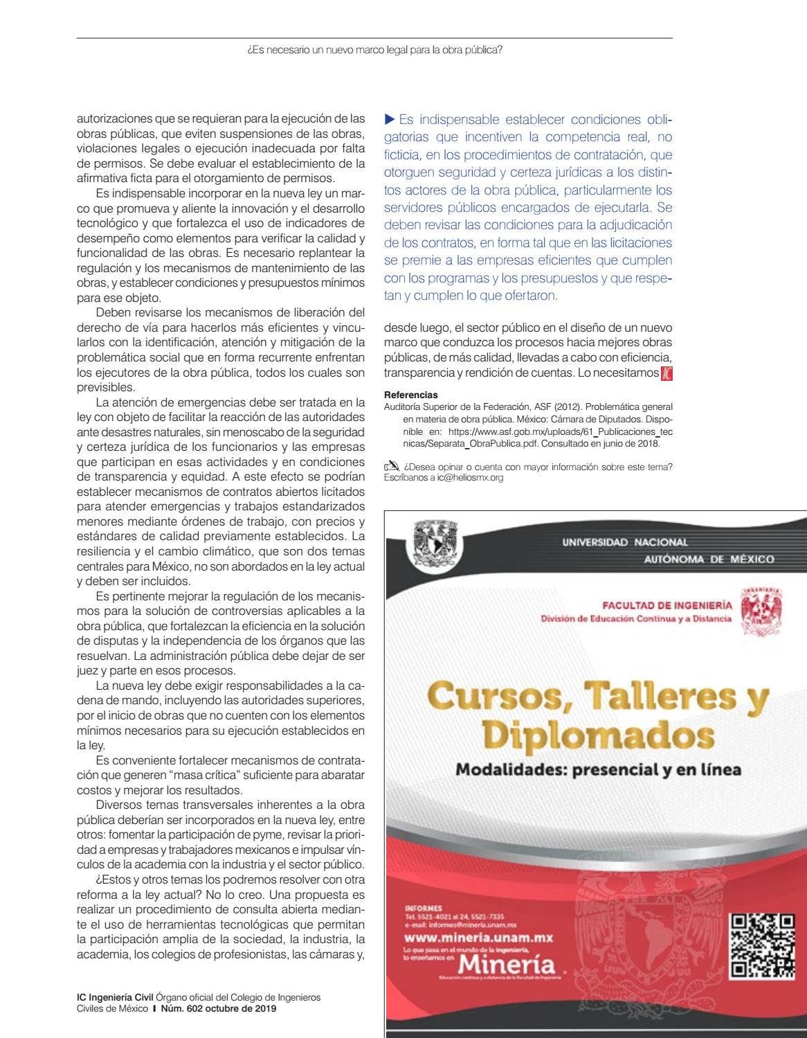 Ingeniería Civil IC 602 octubre 2019 by Helios Comunicación - Issuu