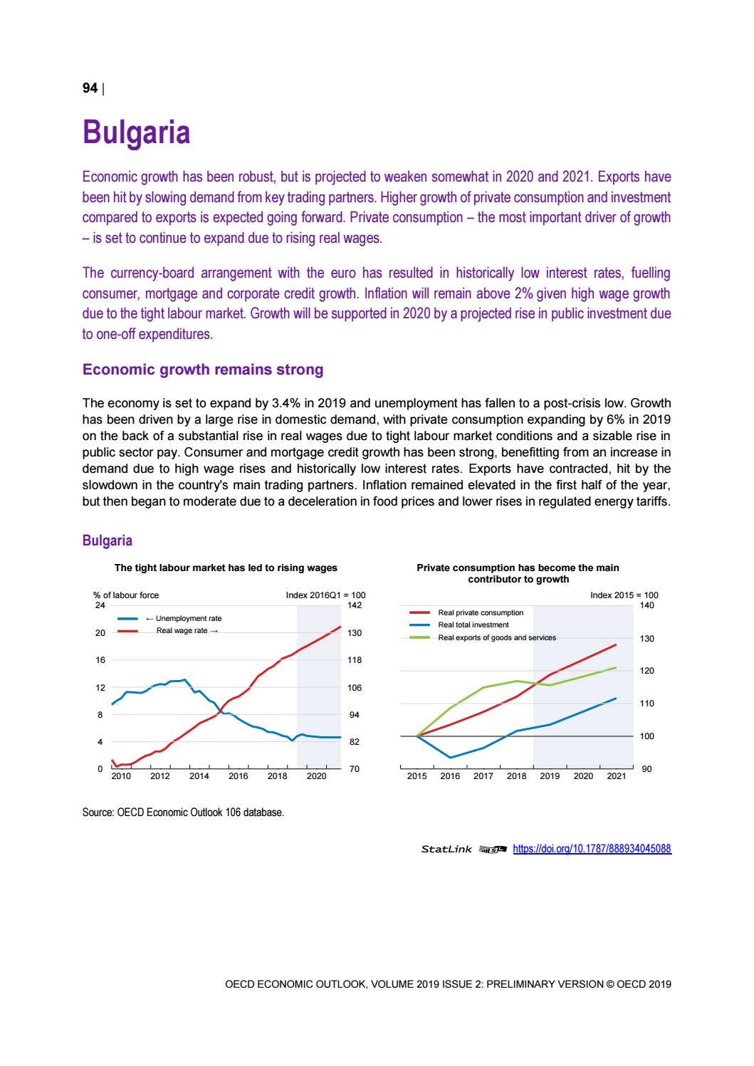 OECD Economic Outlook November 2019 Country Note, Bulgaria by OECD - Issuu