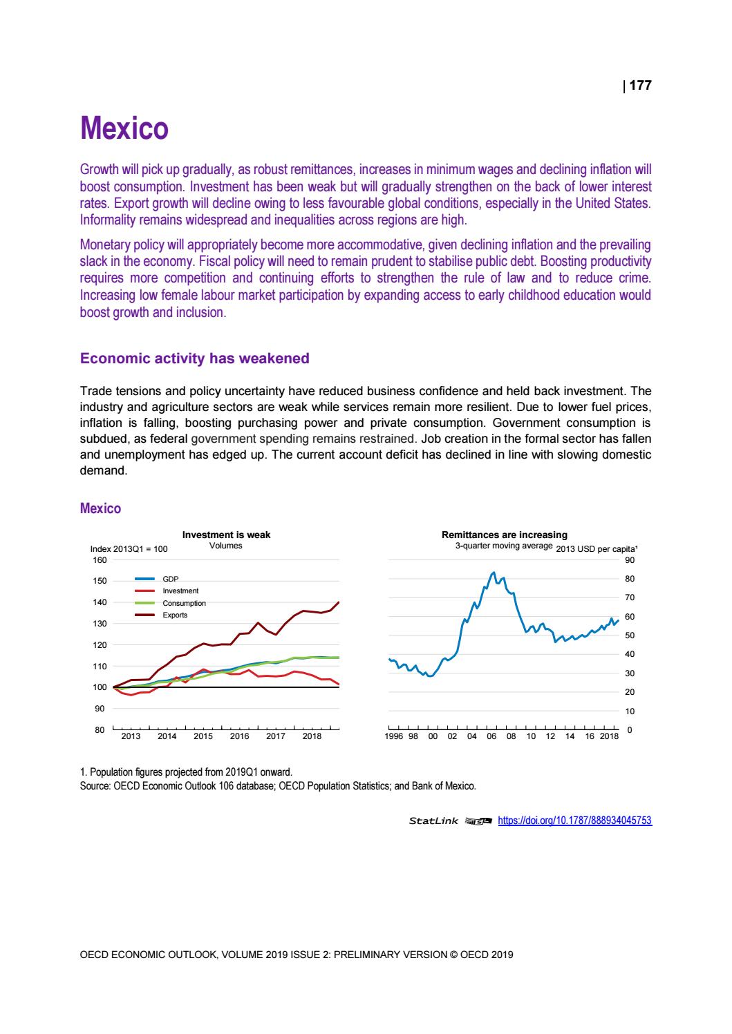 Mexico - OECD Economic Outlook 2019 by OECD - Issuu