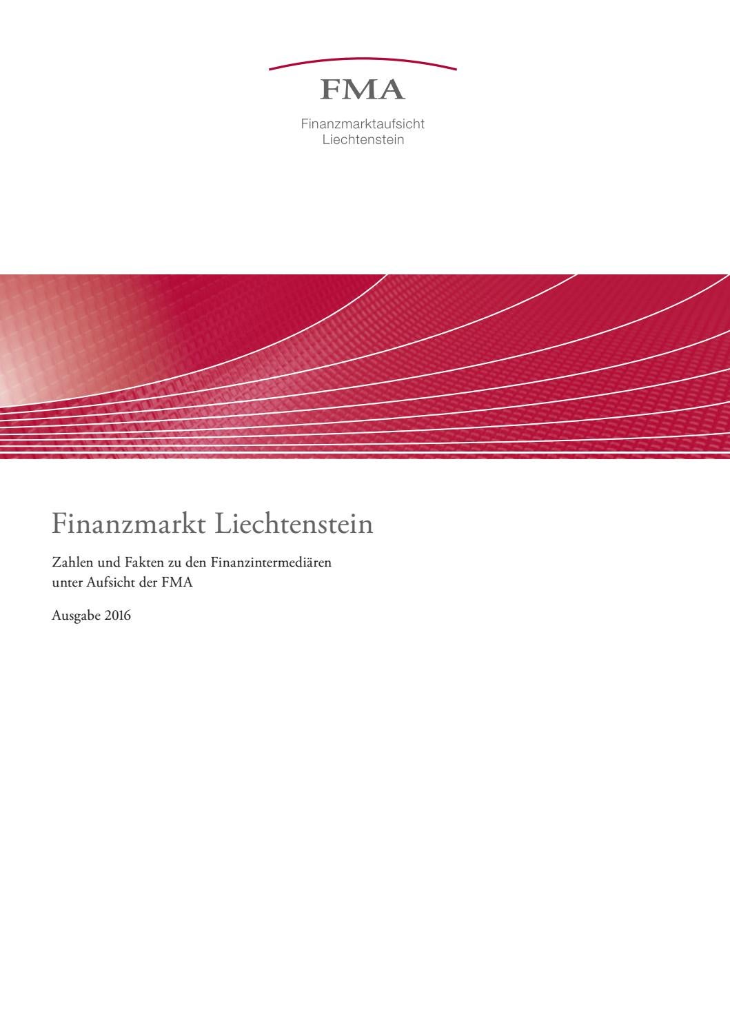 Finanzmarkt Liechtenstein 2016 by fma-li - Issuu