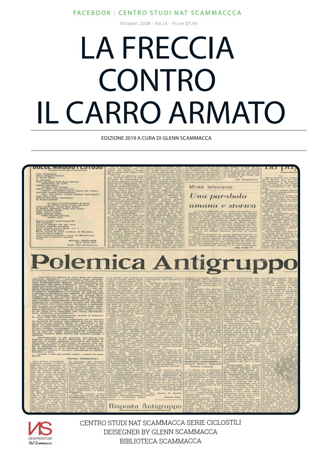 LA FRECCIA CONTRO IL CARRO ARMATO Edizione 2019 a cura di Glenn ...