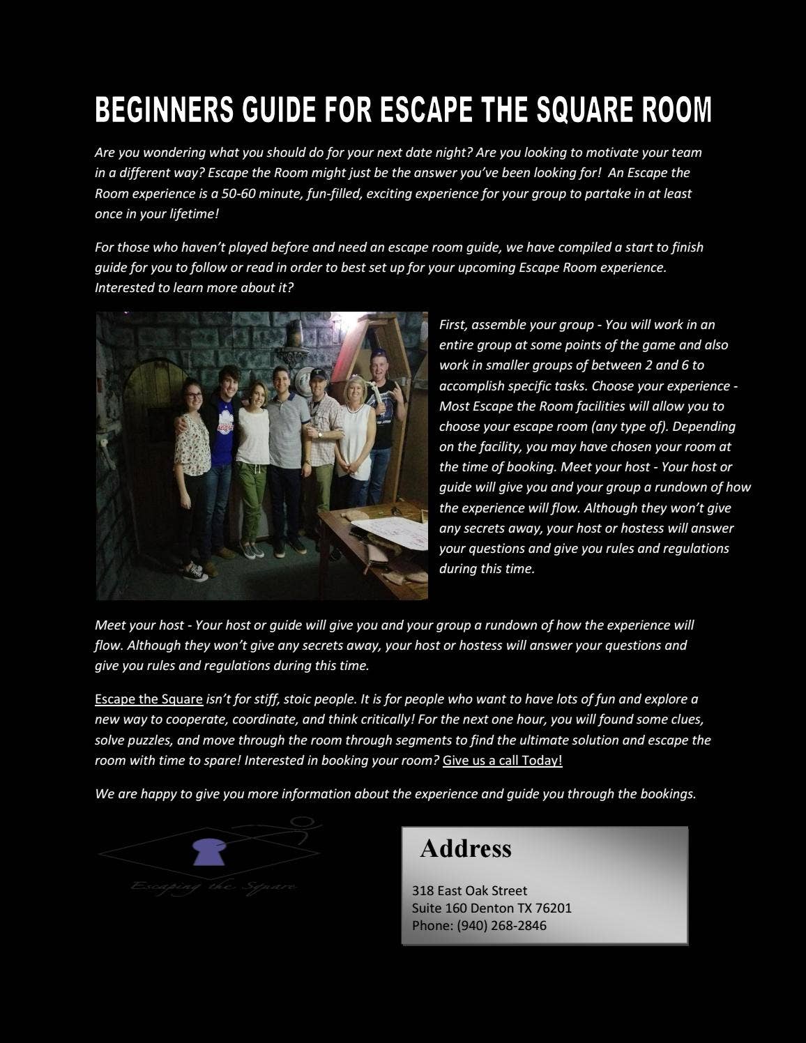 BEGINNERS GUIDE FOR ESCAPE THE ROOM by Emily Ela - Issuu