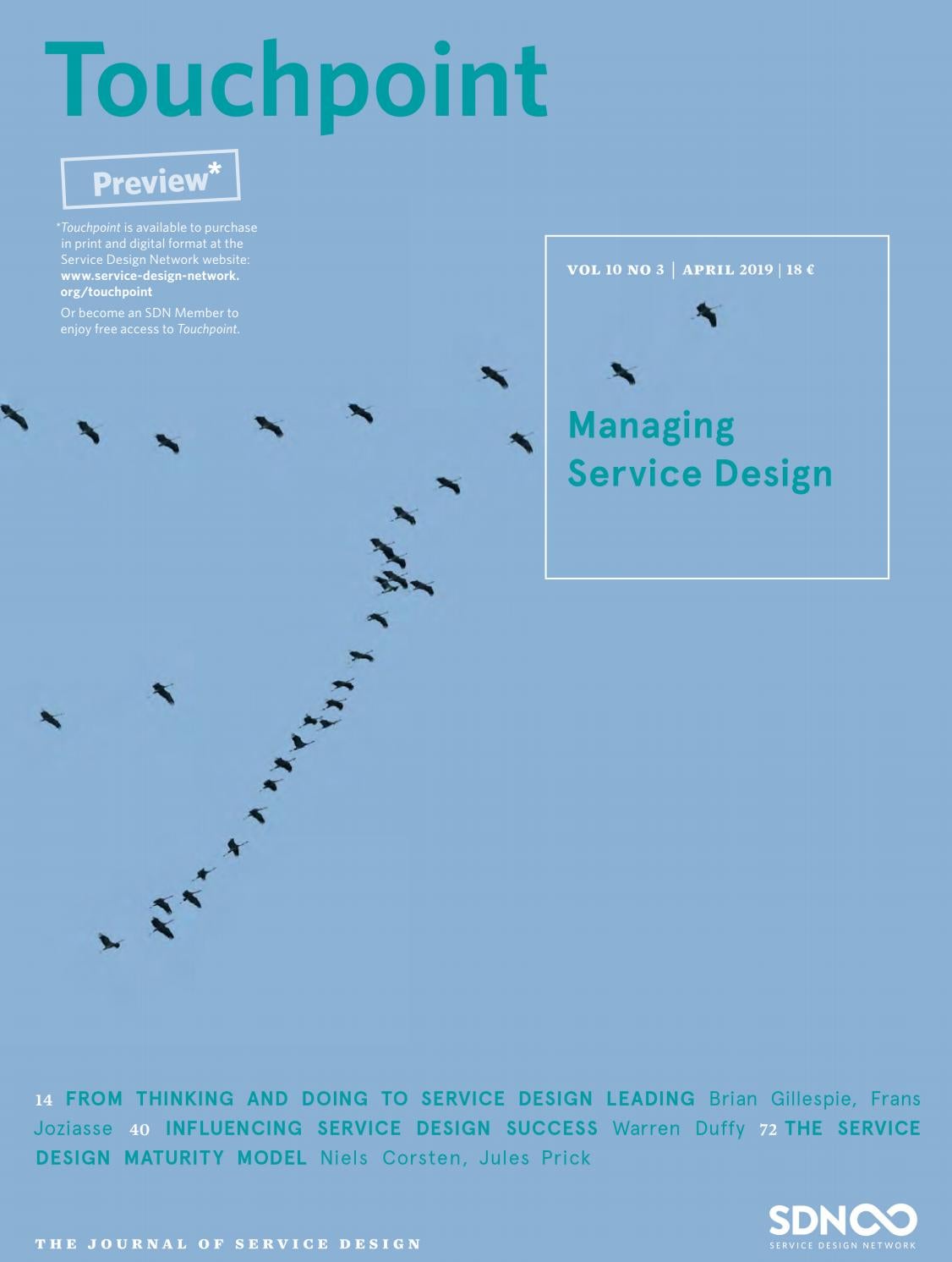 Touchpoint Vol. 10 No. 3 - Managing Service Design (Preview) by ...