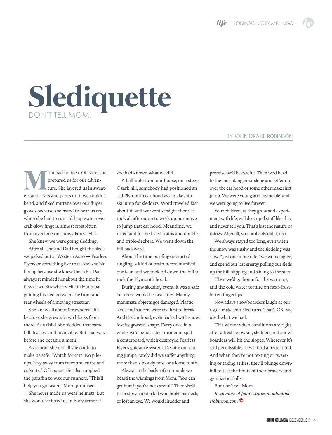 Inside Columbia Magazine December 2019 by Inside Columbia Magazine - Issuu