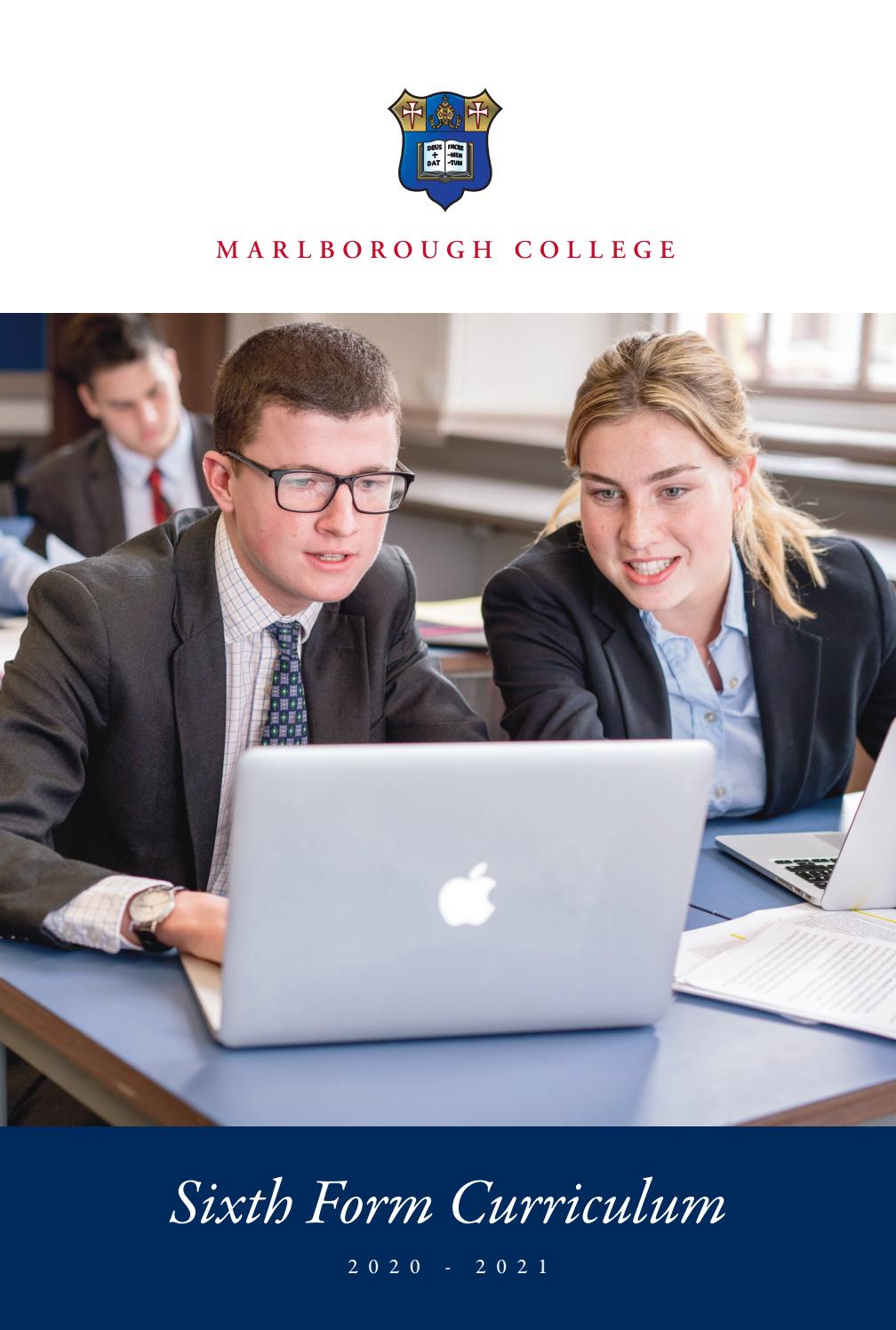 Sixth Form Curriculum Booklet by Marlborough College - Issuu