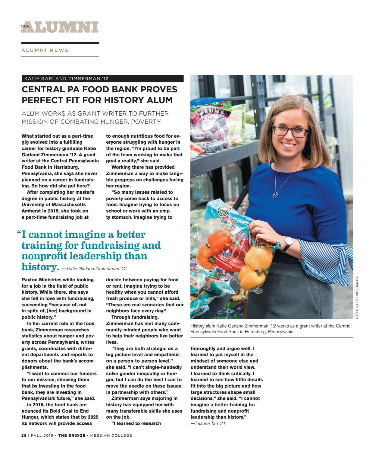 Messiah College's The Bridge magazine: President's Report issue - Fall ...