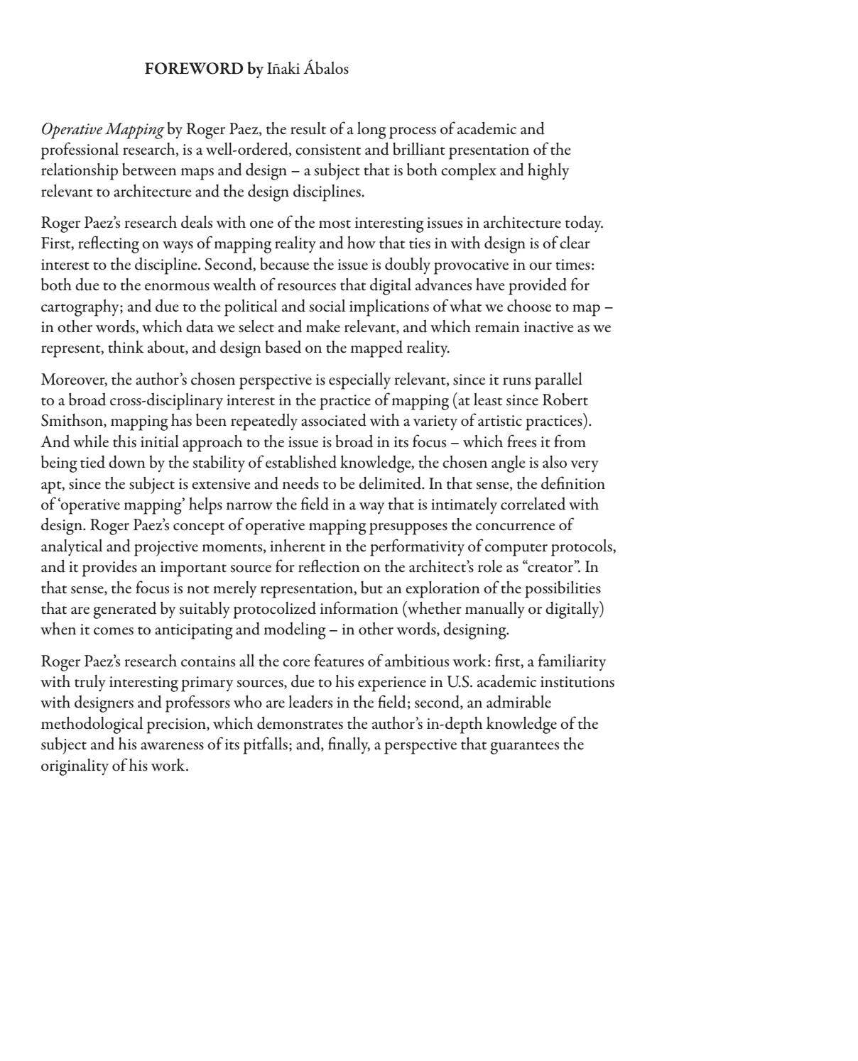 Operative Mapping by Actar Publishers - Issuu