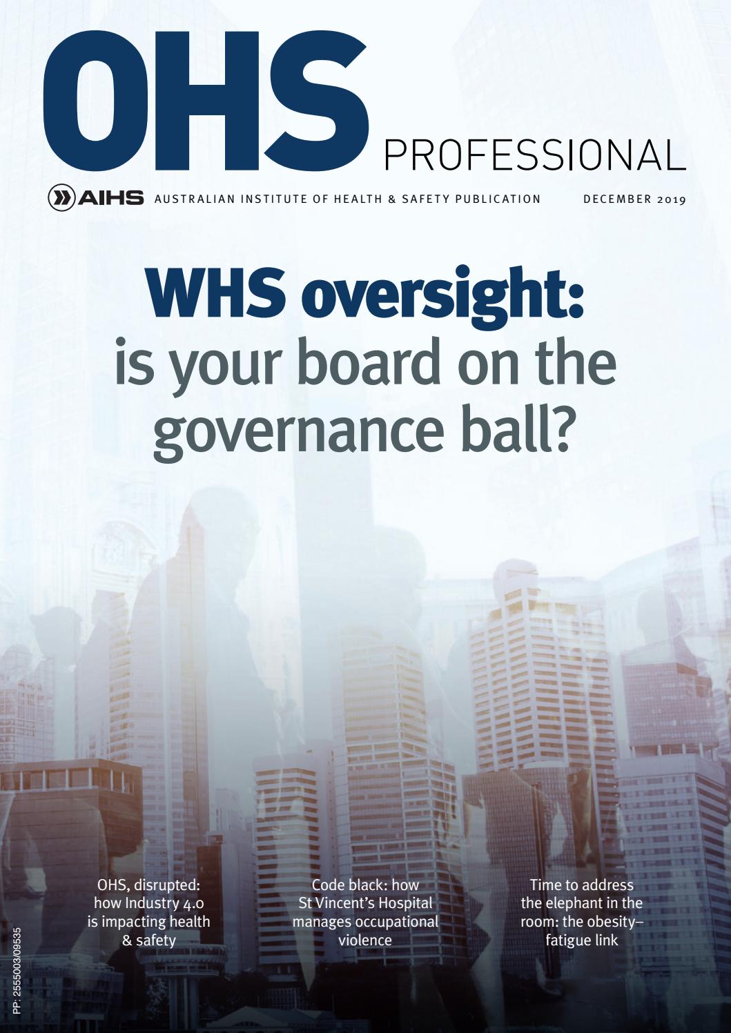 OHS Professional Magazine December 2019 by Australian Institute of ...