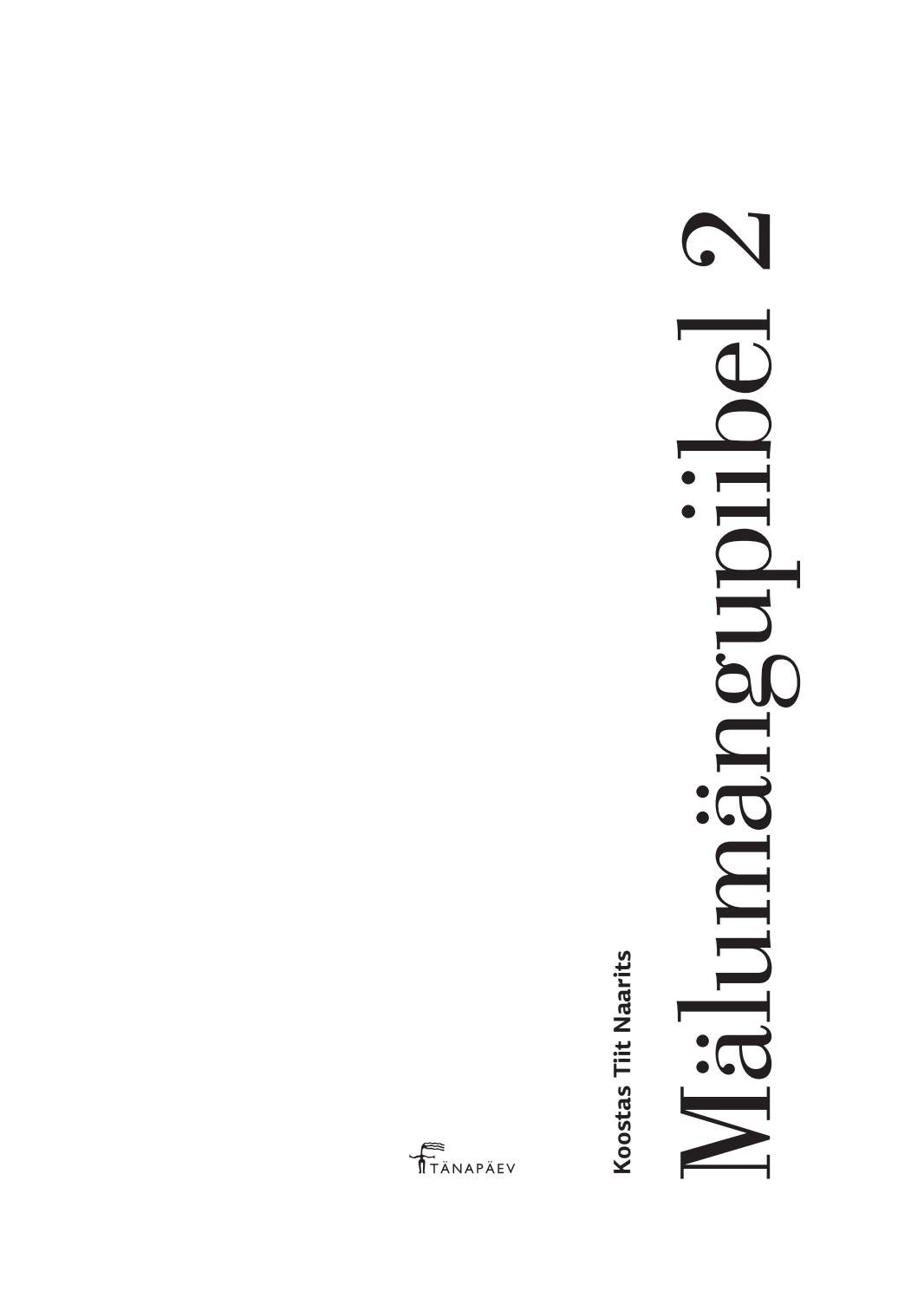 Mälumängupiibel 2 by Apollo Raamatud - Issuu