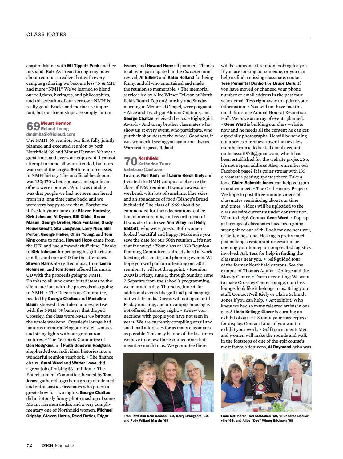 NMH Magazine 2019 Fall by Northfield Mount Hermon - Issuu