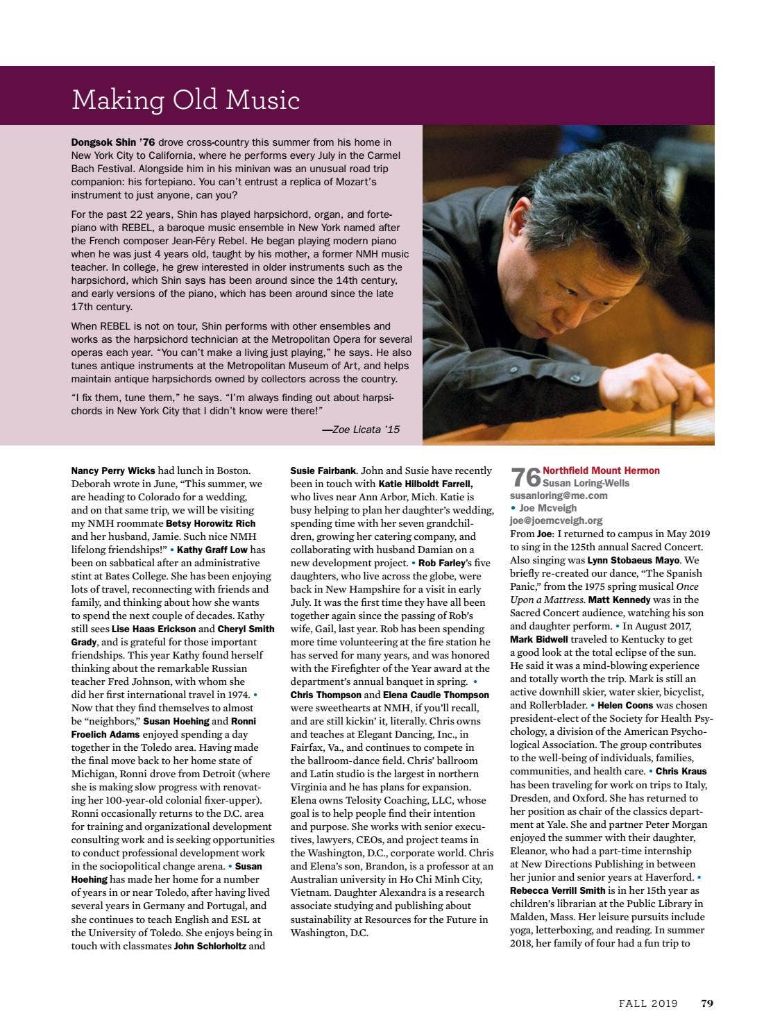 NMH Magazine 2019 Fall by Northfield Mount Hermon - Issuu