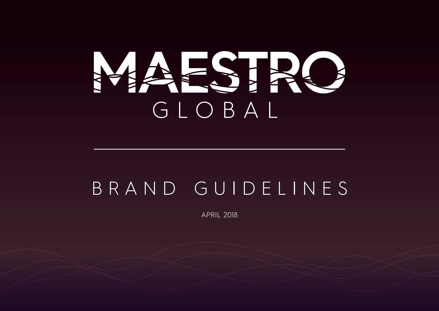 Maestro Global brand guidelines by Natalie Anthes - Issuu