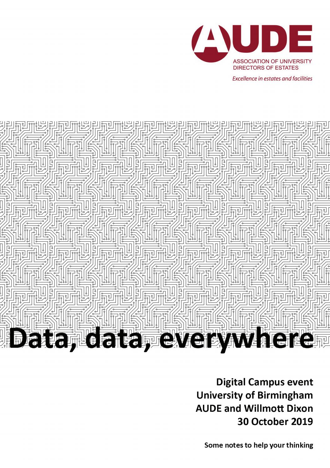 Data data everywhere: member notes on our Digital Campus event of 30 ...