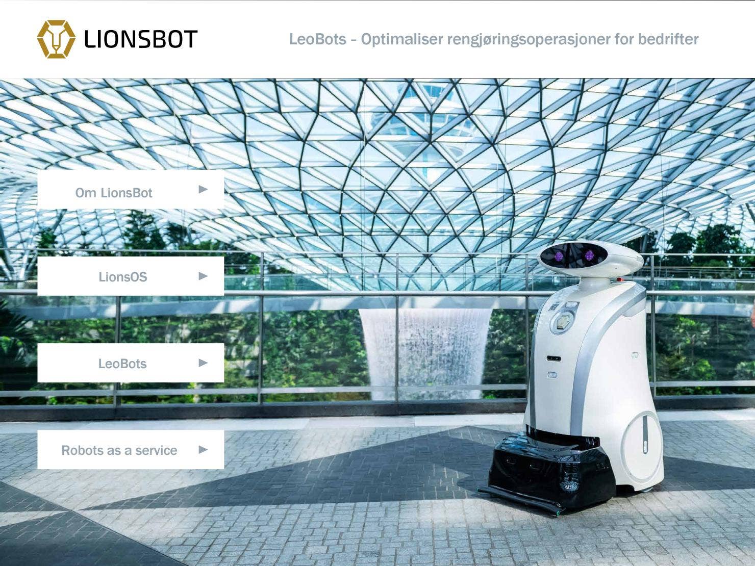LeoBot rengjøringsrobot by Boss Europe AS - Issuu