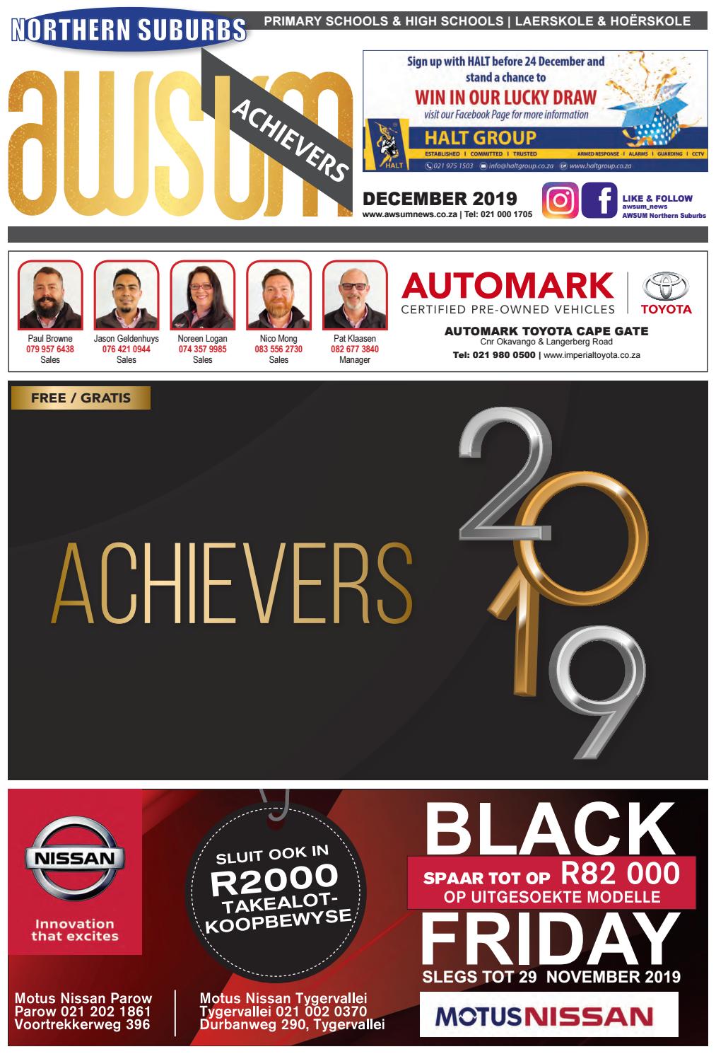 Northern Suburbs Achievers (November) Primary - High Schools by AWSUM ...