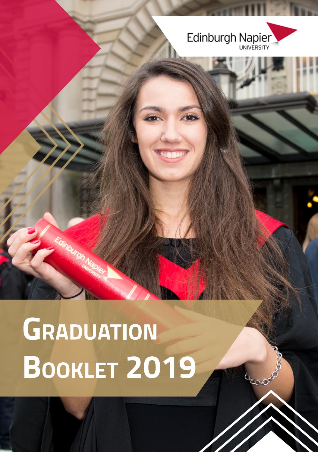 Graduation Booklet 2019 by napier-markcomms - Issuu