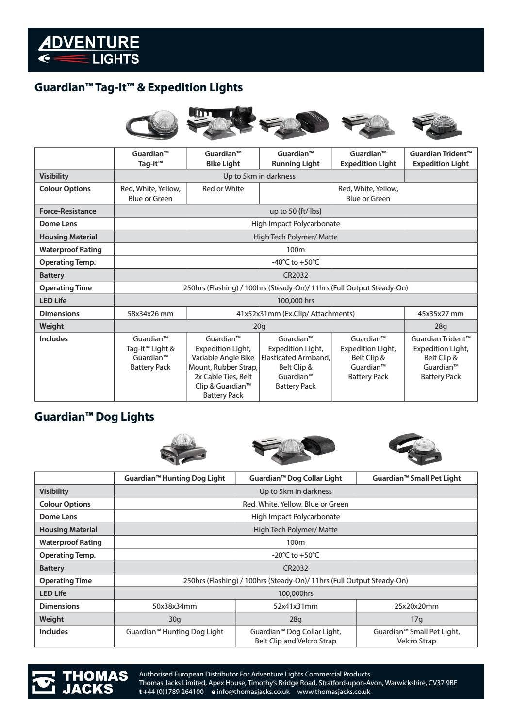 Adventure Lights 2018 Consumer Brochure by Thomas Jacks Ltd - Issuu