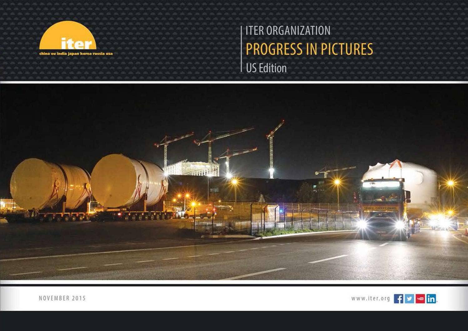 ITER Progress in Pictures, November 2015, US edition by iterorg - Issuu