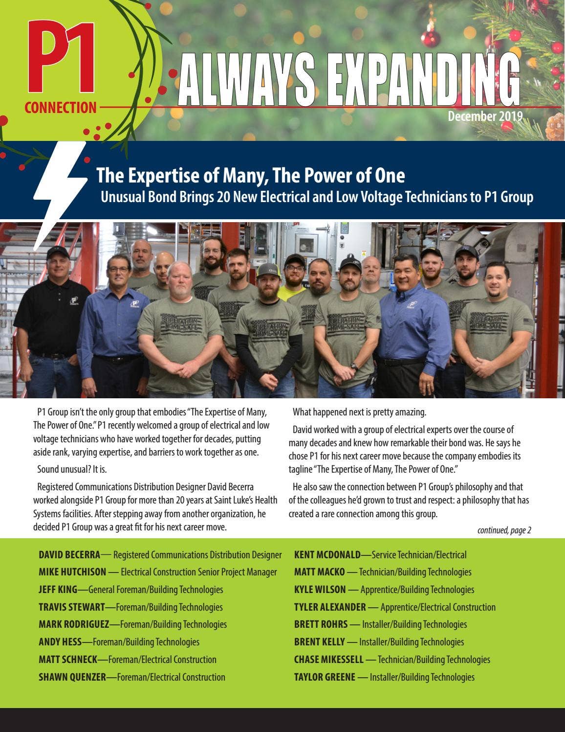 P1 Connection December 2019 by P1 Group - Issuu