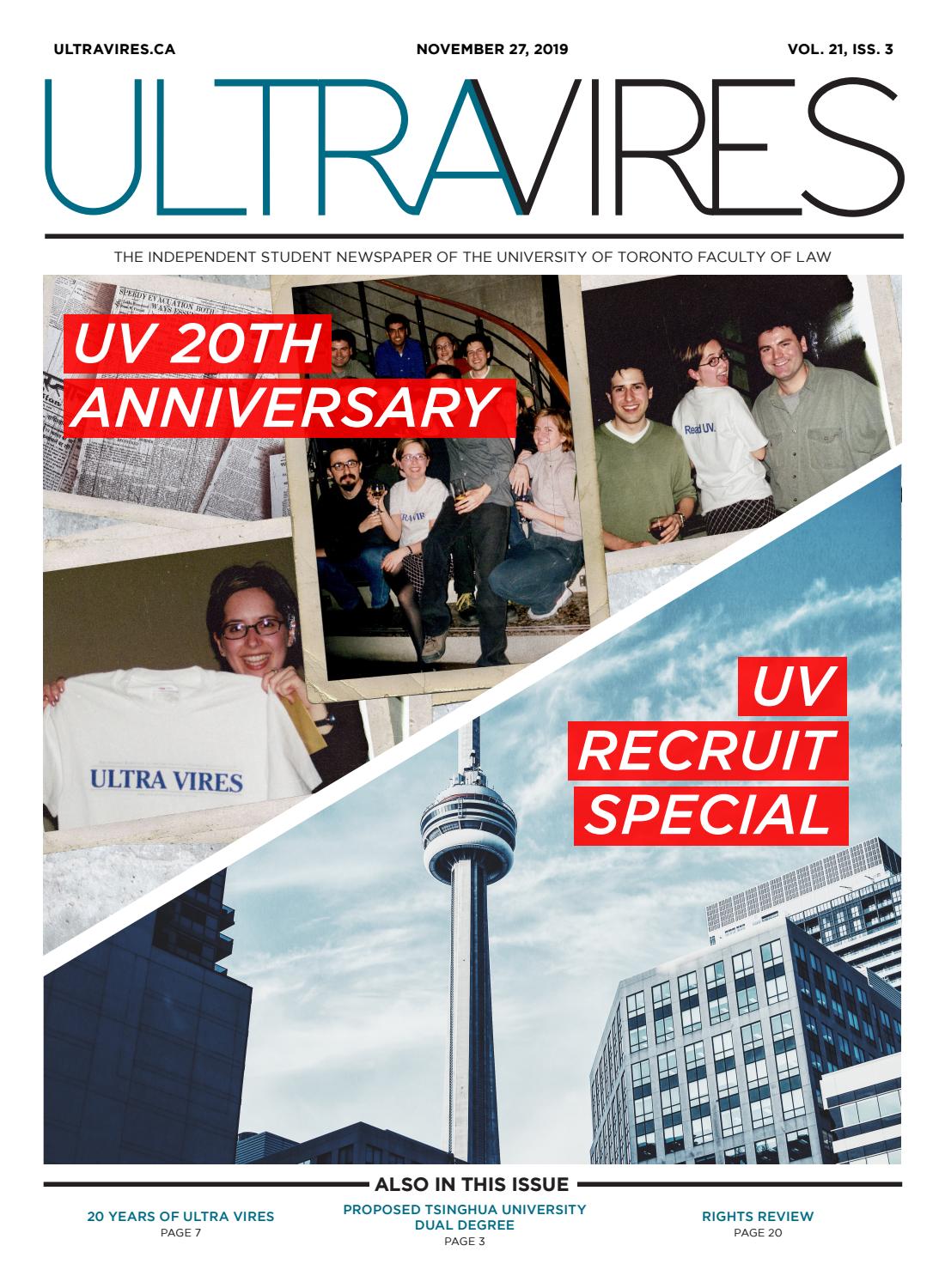 Ultra Vires Vol 21 Issue 3 — November 2019 by Ultra Vires - Issuu