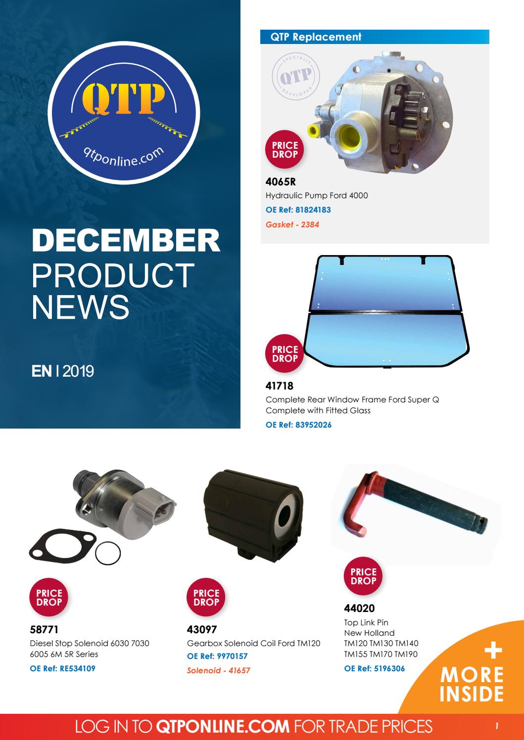 QTP December Product News 2019 by Quality Tractor Parts - Issuu