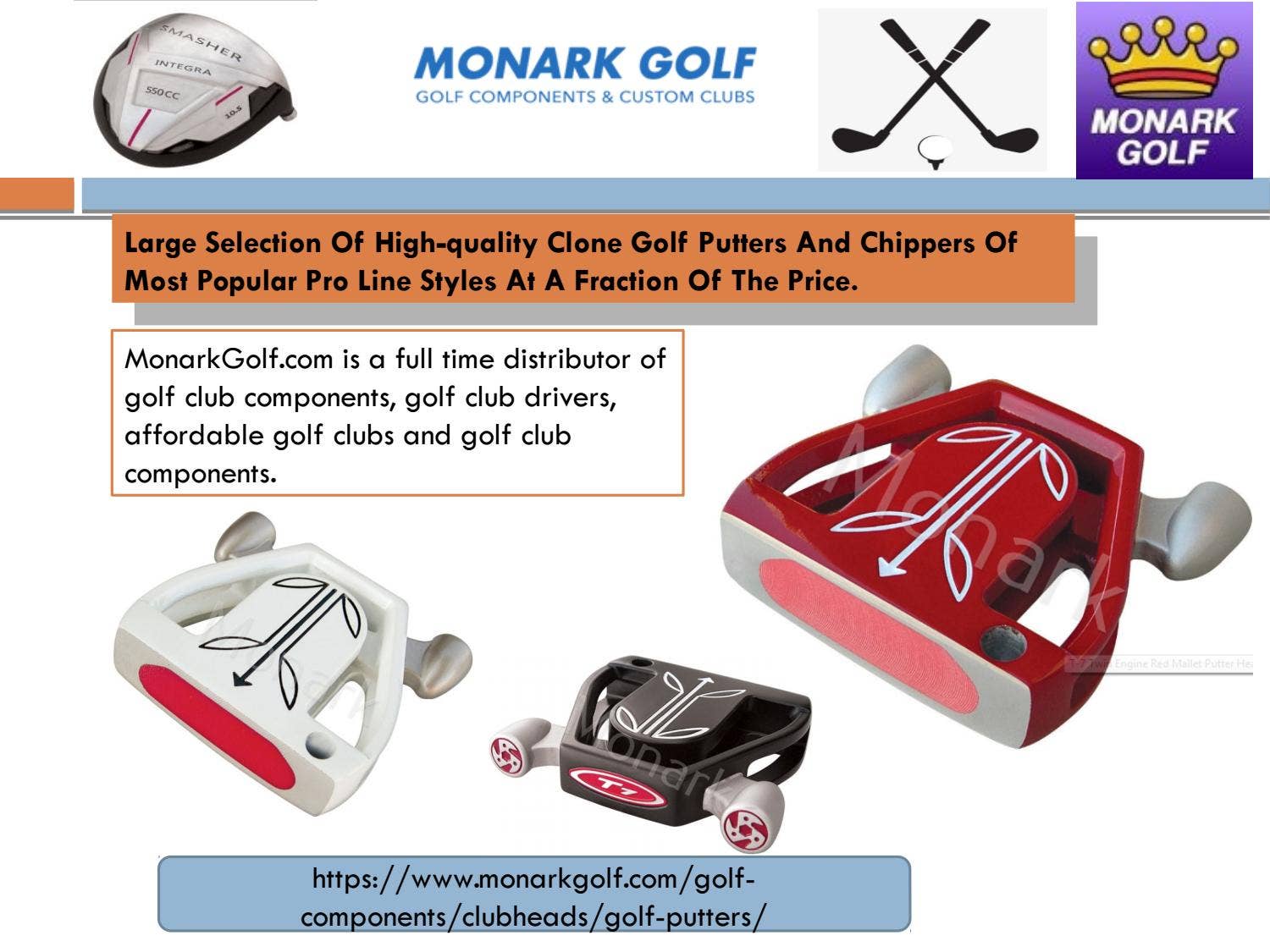 Large Selection of High-quality Clone Golf Putters and Chippers of Most ...