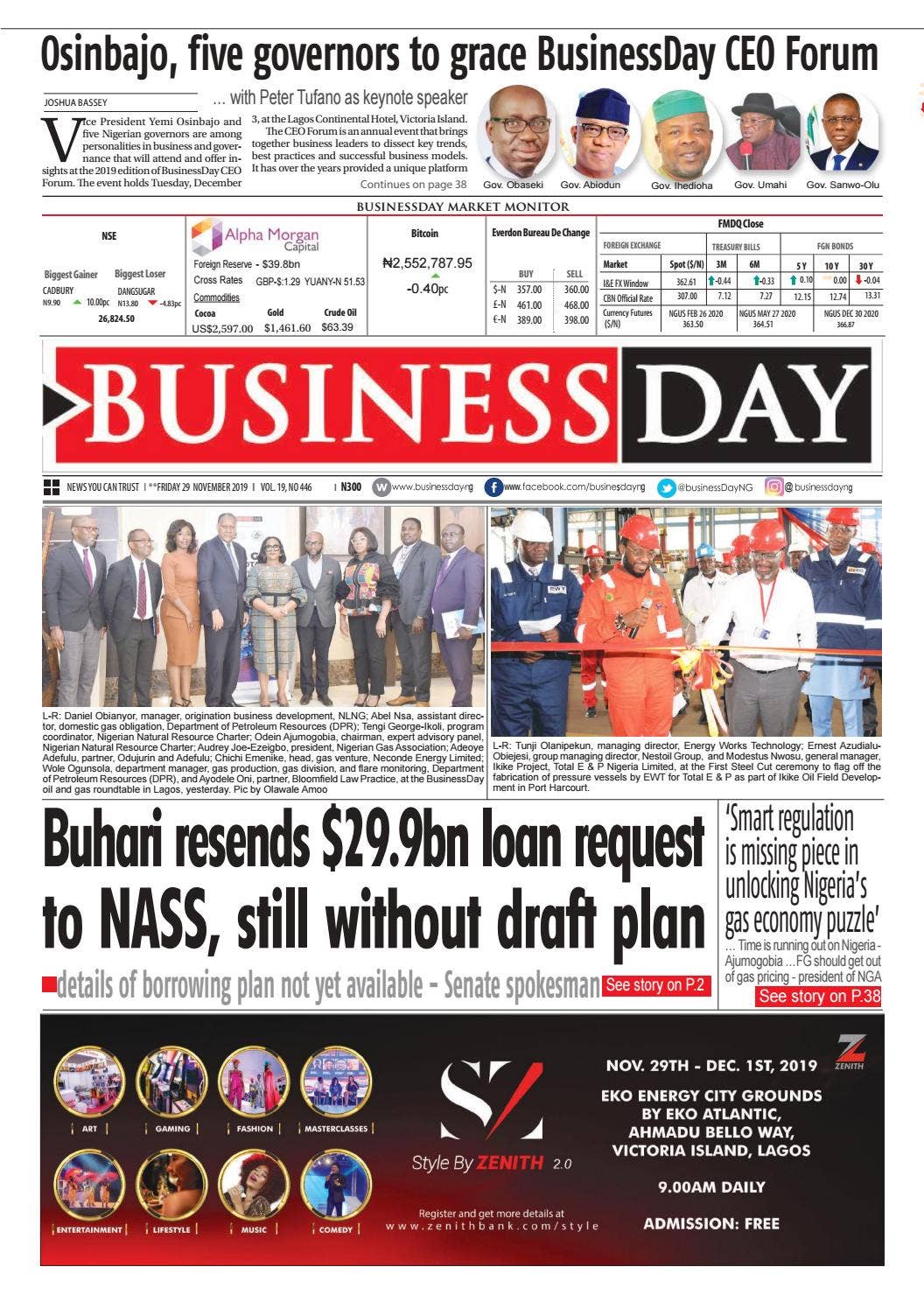 BusinessDay 29 Nov 2019 by BusinessDay - Issuu