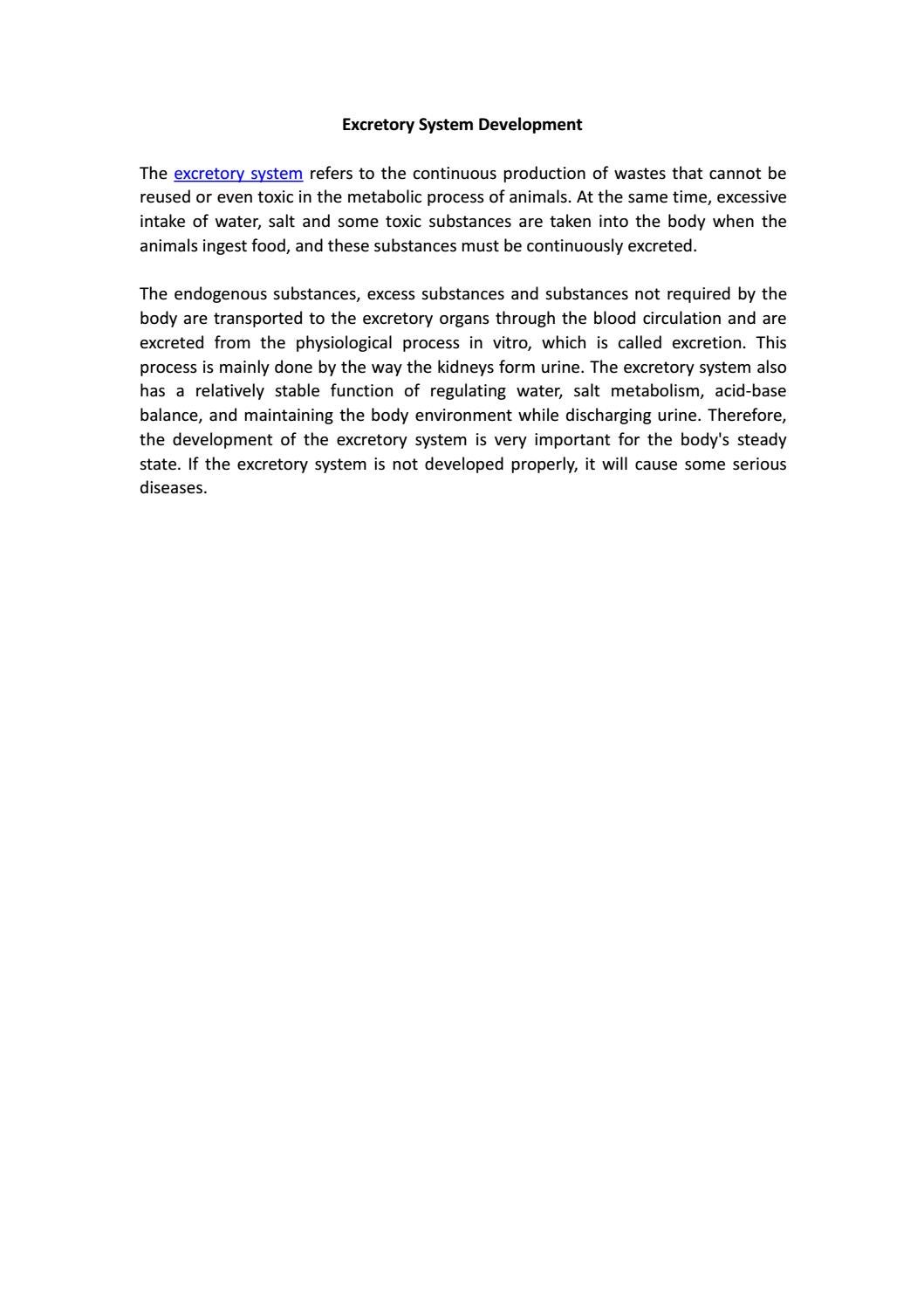 Excretory System Development by Creative Diagnostics - Issuu