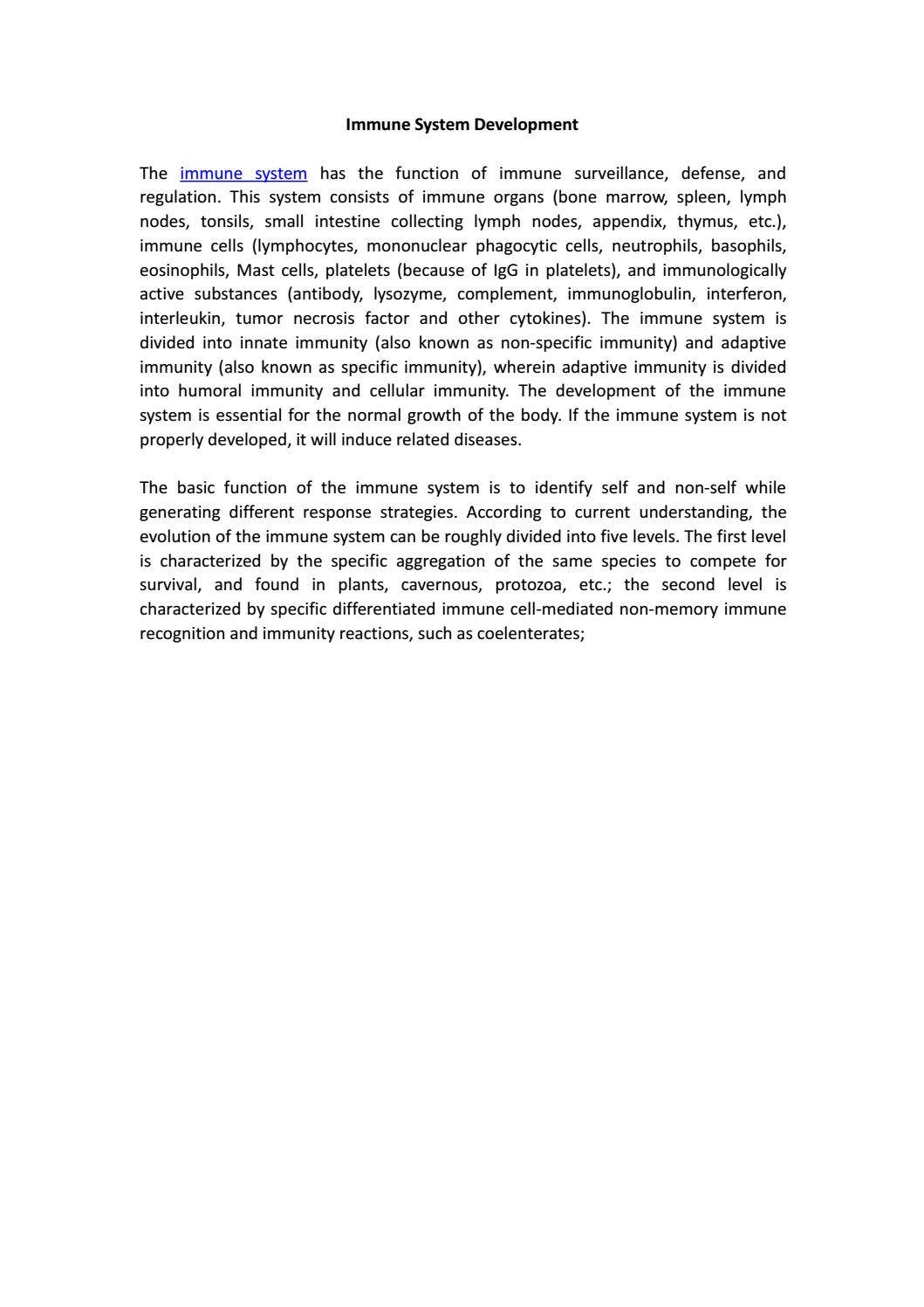 Immune System Development by Creative Diagnostics - Issuu