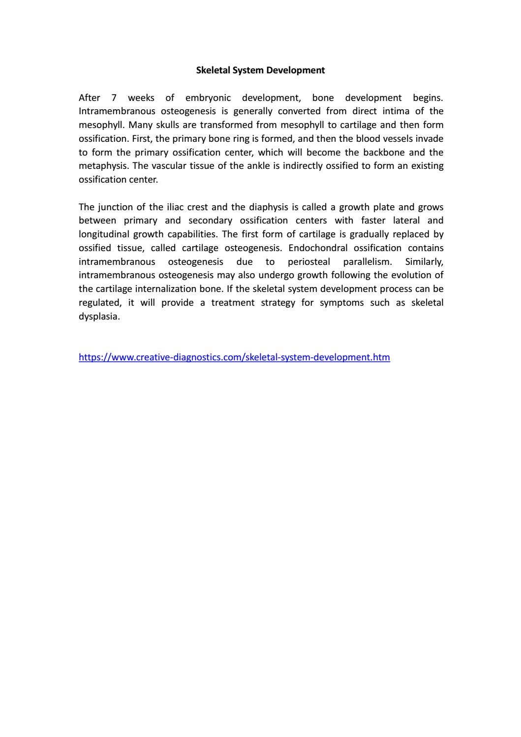 Skeletal System Development by Creative Diagnostics - Issuu