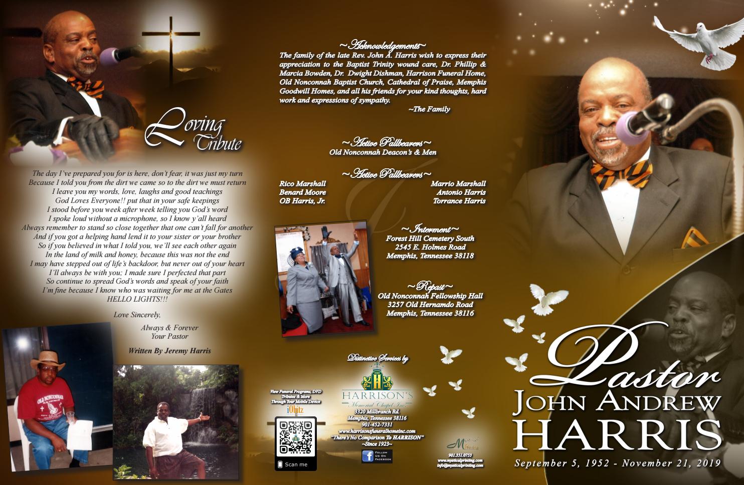 Pastor John Andrew Harris by Jerry Madison Harrison - Issuu