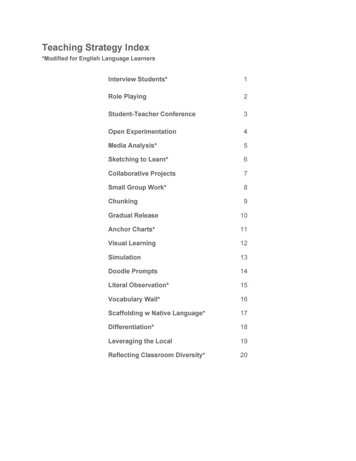 Teaching Strategy File by Madison Dotson - Issuu