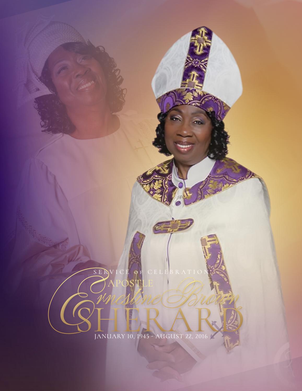 Apostle Earnestine Sherard Memorial by CHRISTOPHER MARCS DESIGN - Issuu
