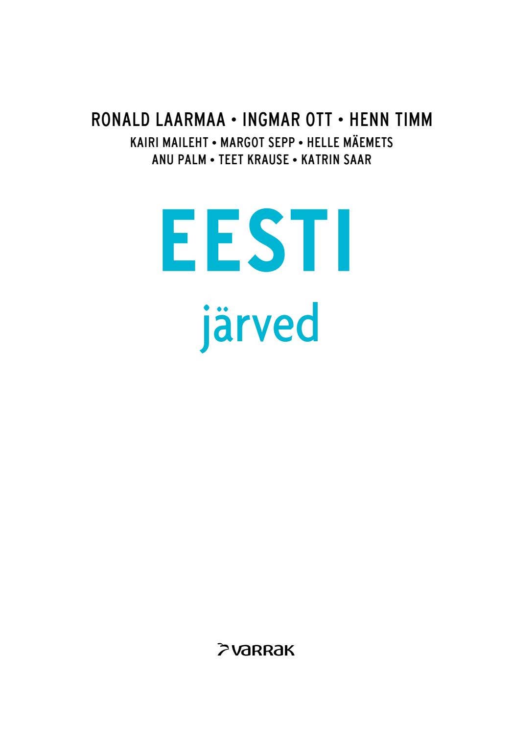 eesti jarved by Rahva Raamat - Issuu