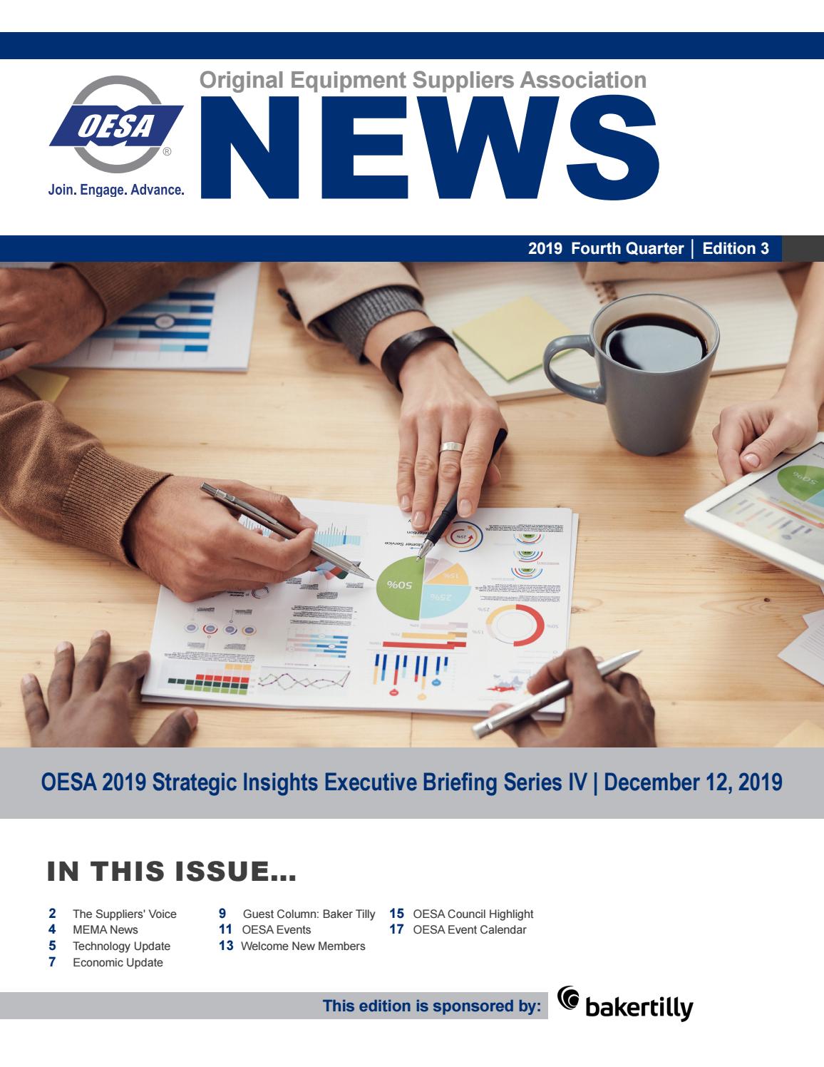 OESA News 2019 Fourth Quarter Edition 3 by OESA - Issuu