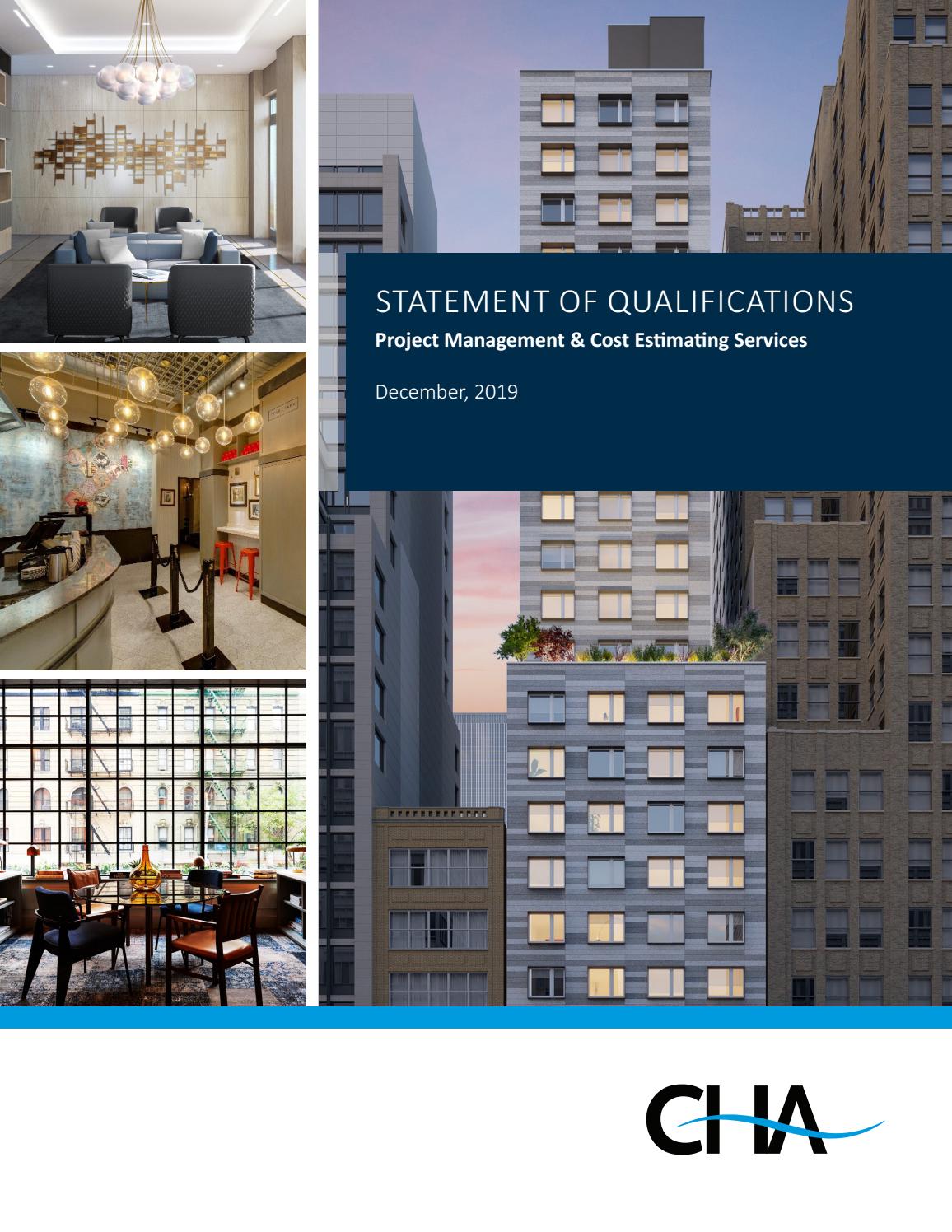 CHA Project Management & Cost Estimating Services by CHA Consulting ...